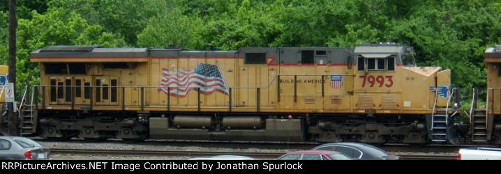 UP 7993, engineer's side view